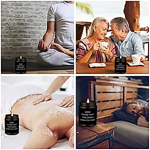 Dad Gifts from Daughter Son,Dad Birthday Gift,Fathers Day Birthday Gifts for Dad Step Dad Father in Law Him Bonus Dad Daddy,Sandalwood Scented Candle Gifts for Men