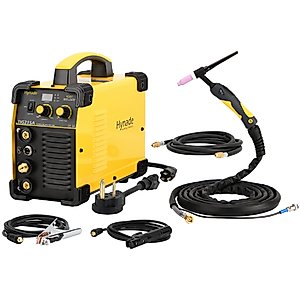 hynade Tig Welder TIG215A, HF ARC/TIG/Stick TIG Welders 215 Amp 110/220V Dual Voltage TIG Welding Machine