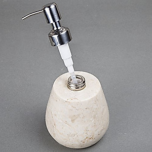 Creative Home Champagne Marble Boulder Liquid Soap Dispenser