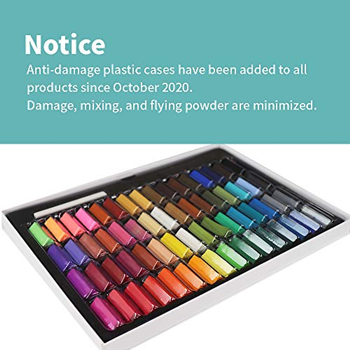 HA SHI Soft Chalk Pastels, 64 colors + 2pcs Non Toxic Art Supplies, Drawing Media for Artist Stick Pastel for Professional, Kids, Beauty Nail Art, Pan Chalk Pastel