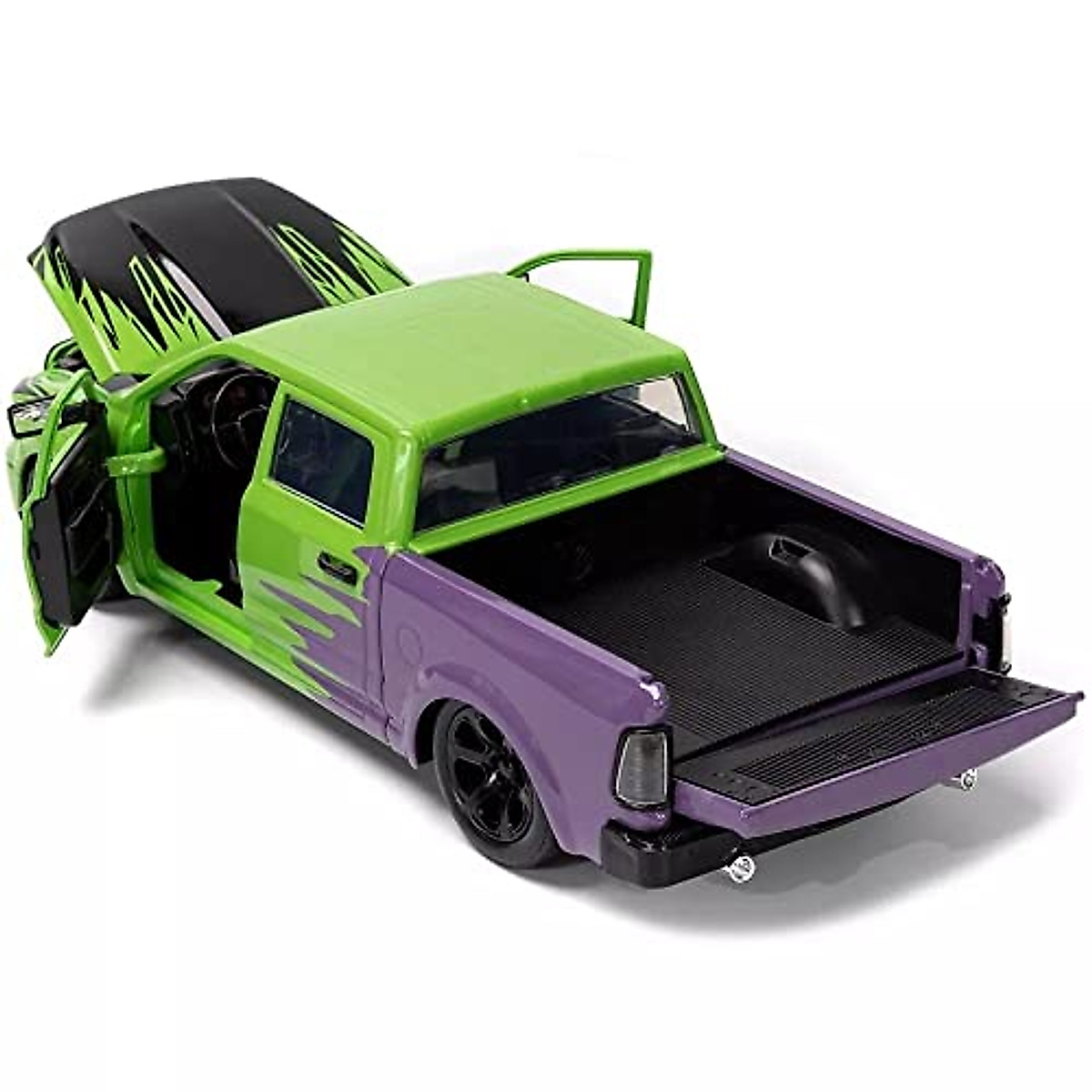 Marvel 1:24 Dodge Ram 1500 Die-Cast Car & 2.75" Incredible Hulk Figure, Toys for Kids and Adults