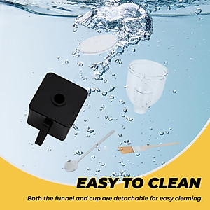 Flyseago Burr Coffee Grinder Electric Espresso Grinder Commercial & Homeuse Silent Small Coffee Bean Grinder with Hopper Adjustable Grind, With Brush, Spoon, Black