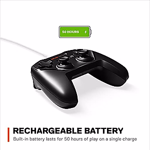 SteelSeries Nimbus+ Bluetooth Mobile Gaming Controller with iPhone Mount - 30+ Hour Battery Life - Apple-Licensed - Made for iOS, iPadOS, tvOS - with Apple Arcade