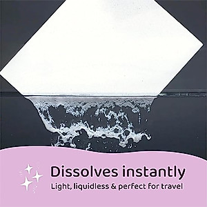 Laundry Detergent Sheets by Enyur, Laundry Sheets for Traveling, No Scent, Free and Clear For Borh Travel and Home Use - 1 Pack / 32 Loads