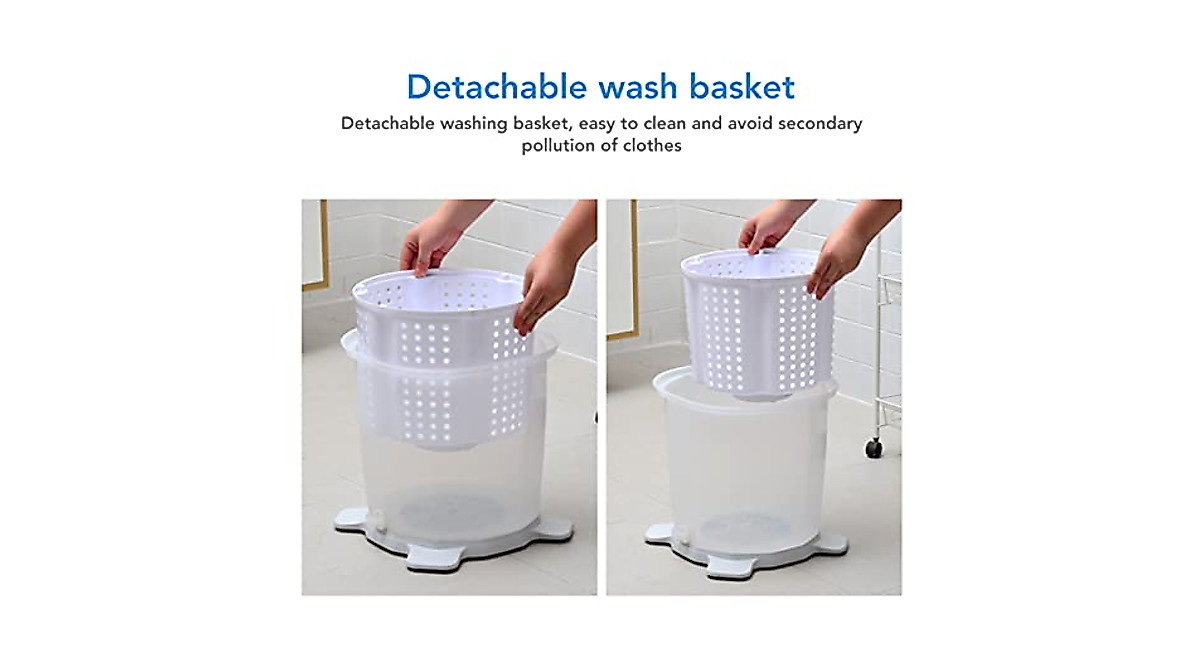 Compact Manual Washing Machine - Non-Electric Washer & Dryer