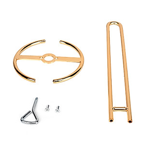 Winmien Simple Paper Towel Holder with Marble Base, Kitchen Standing Magnetic Paper Towel Roll Holder- for Bathroom Kitchen Countertop, Standard or Jumbo-Sized Roll Holder（Gold）