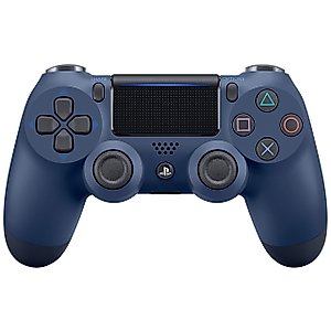 Sony DualShock 4 Wireless Controller - Midnight Blue - PlayStation 4 (Renewed)