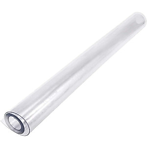 tonchean 2mm Thick Clear PVC Table Cover Protector 79 x 40inch Rectangular Plastic Tablecloth Desk Pad Plastic Table Cover, Waterproof & Easy Clean for Kitchen Wood Table