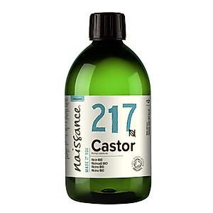 naissance Certified Organic Cold Pressed Castor Oil 16 fl oz - For Hair, Beard, Eyelashes, Eyebrows, Nails and Skin - Pure & Natural, Virgin, Unrefined, Vegan, Hexane-Free, Non GMO, Cruelty Free