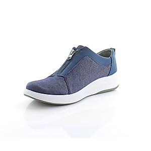 BZees Women's Take It Easy Sneaker, Navy Blazer Shimmer, 8