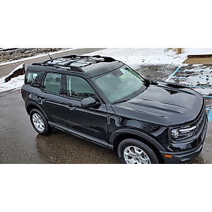 BrightLines Customized Crossbars Roof Racks Compatible with 2021 2022 2023 2024 Ford Bronco Sport Base & Big Bend Models for Kayak Luggage ski Bike Carrier