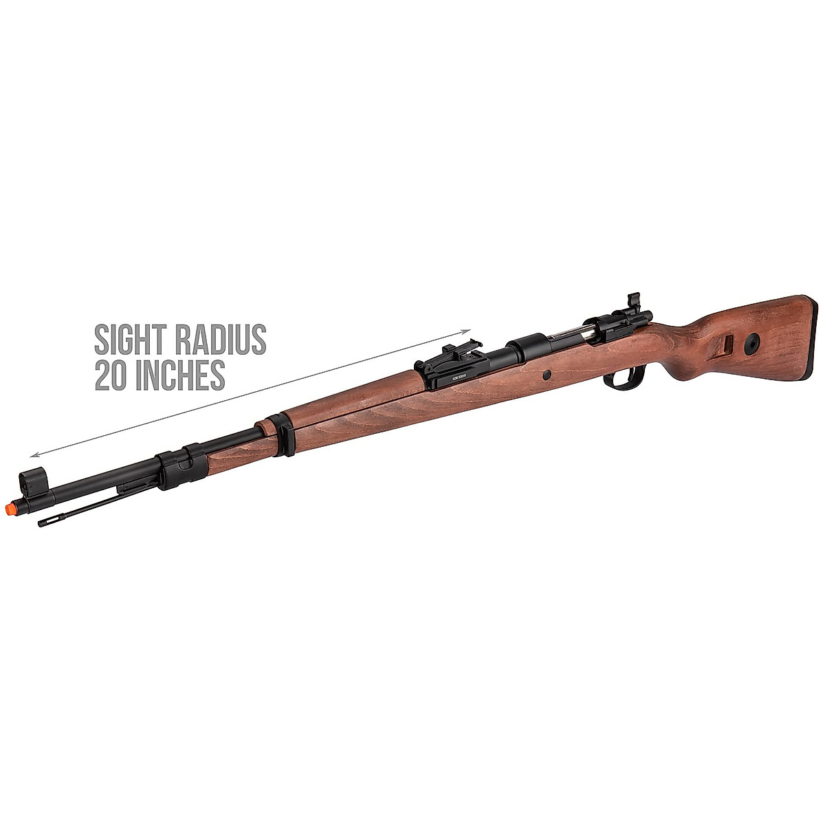 Kar 98K WWII German Infantry Realistic Cycling Bolt Action Airsoft Rifle- Real Wood