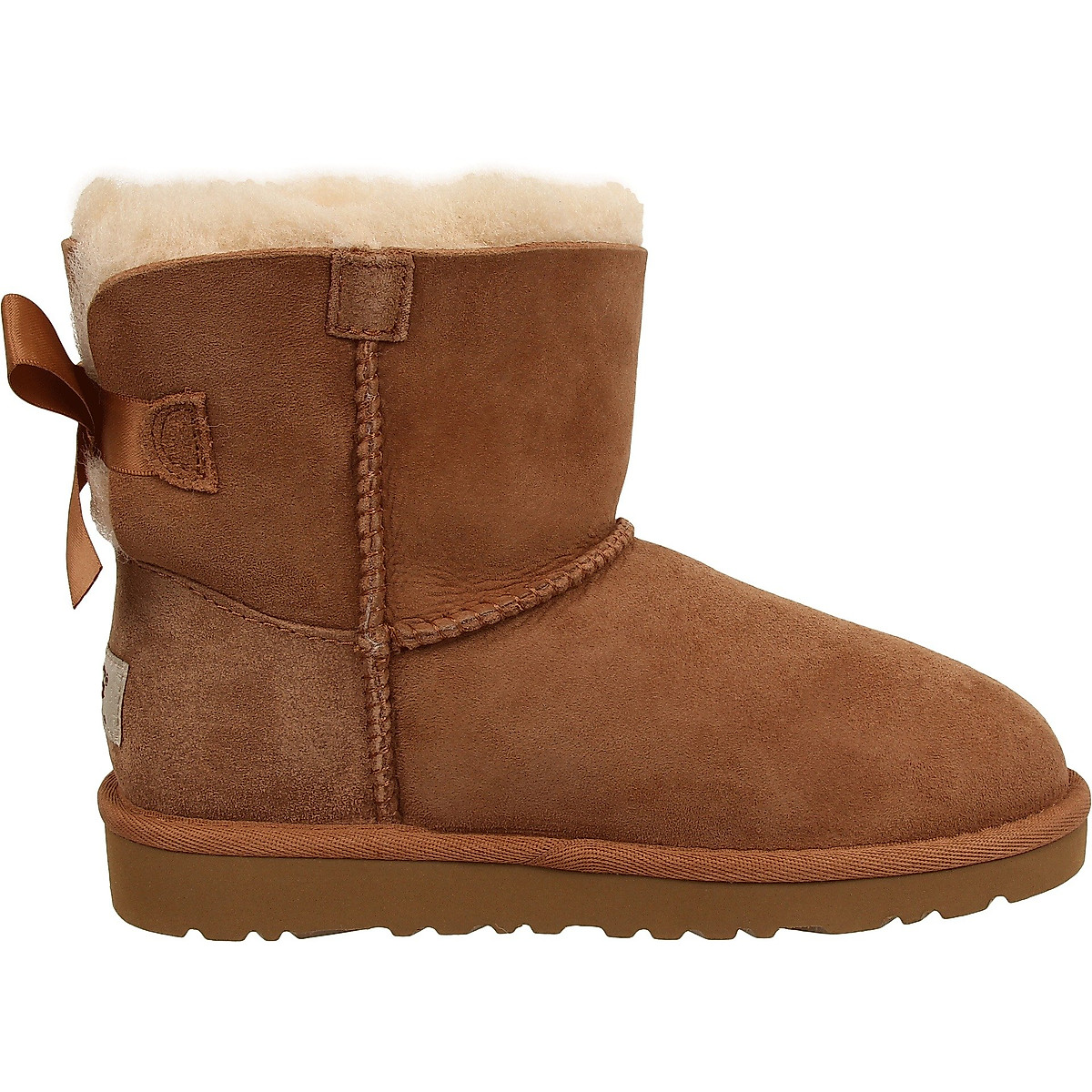 UGG Unisex-Child Mini Bailey Bow Ii Boot, Chestnut, 09