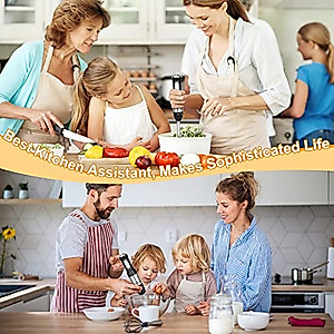 Keylitos 5 in 1 Immersion Hand Blender Mixer, [Upgraded]1000W Handheld Stick Blender with 800ML Beaker,600ML Chopper,Whisk and Milk Frother for Smoothie,Baby Food,Sauces Red,Puree,Soup