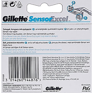 Gillette Sensor Excel Men's Razor Blade Refills, 5 Count, Mens Razors/Blades
