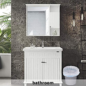 VASULER 4 Gallon Trash Bags,Garbage Bags Tall Strong Super-Thickened Drawstring Solid Trash Bags,Garbage Bags for Kitchen,Bathroom, Bedroom, Home, Office, Trash Cans (4 Gallon 40 Count ULTRA STRONG)