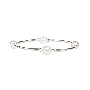 Made As Intended Smaller Bead White Pearl Blessing Bracelet