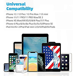 Wahbite 3 in 1 Nylon Braided Aux Cord Adapter Combined Sets for iPhone 12 11 Xs Max XR X 8 7 6 5 to Car/Home Stereo/Speaker/Headphone, Lightning to 3.5mm Audio Jack Adapter + 3.5mm Auxiliary Cable