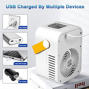 Portable Air Conditioner, Personal Air Cooler, USB Air Conditioner Fan with 3-Speed, Quiet Air Cooler Misting Fan with Handle for Home Room Office