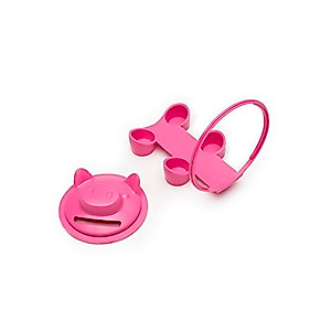 Jarware Piggy Bank Lid for Regular Mouth Mason Jars, Pink