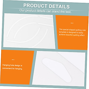 2pcs Embroidery Template DIY Sewing Templates Quilting Craft Sewing Patchwork Template Shaped Templates Sewing Supplies Plastic Quilting Tools DIY Quilting Templates DIY Templates