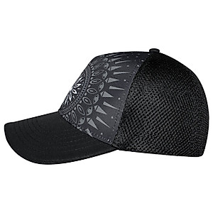 Headsweats Black Haze 5-Panel Trucker Hat, Black, One Size