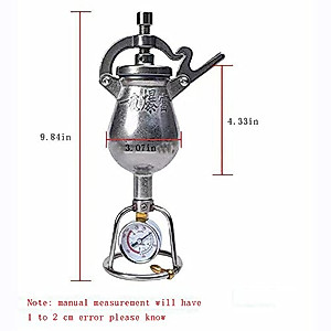 304 Stainless Steel Popcorn Machine, Mini Popcorn Machine,Hand Popcorn Machine,Home Small High Pressure Popcorn Maker Machine for Family Gathering Party Fun