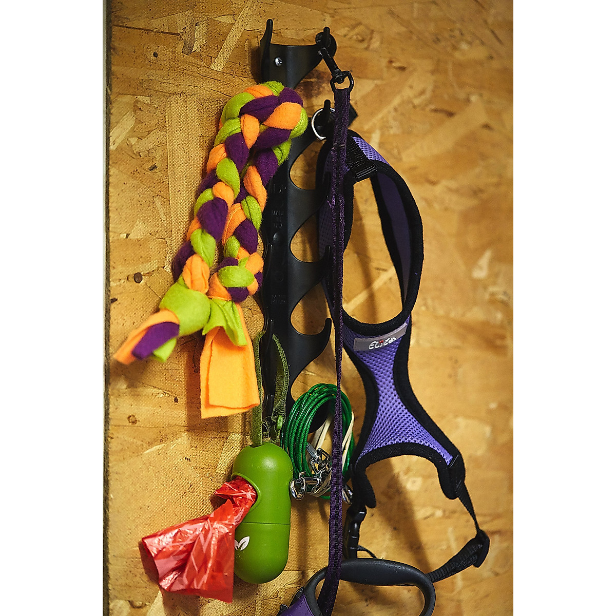 Multi-Functional Vertical Hooks- Made in The USA- Hook Solutions for Simple Organization (Black)