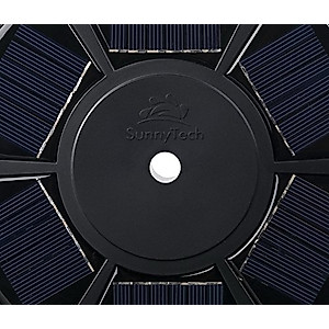 Sunnytech 2023 3rd Generation Black - Solar Power Flag Pole Flagpole Light Guarantee - Biggest Size - Best Solar Flag Light in The World