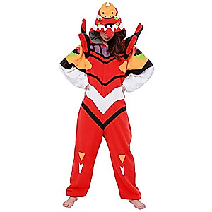 SAZAC Kigurumi - Evangelion Unit-02 - Eva-02 - Onesie Jumpsuit Halloween Costume - Adult