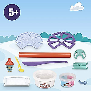 Play-Doh Builder Igloo Mini Animal Building Kit for Kids 5 Years and Up with 2 Cans, Non-Toxic - Easy to Build DIY Craft Set