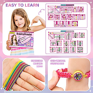 Dpai Friendship Bracelet Making Kit for Girls,DIY Arts and Crafts Toys,Jewelry String Maker Kit,The Best Birthday Gifts Ideas for Girls 6 7 8 9 10 11 12+ Years Old（Purple）