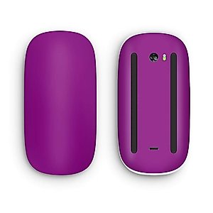Design Skinz Solid Dark Purple Vinyl Decal Compatible with The Apple Magic Mouse 2 (Wireless, Rechargable) with Multi-Touch Surface