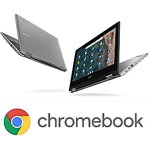Acer 11.6" Touchscreen Convertible Spin 311 Chromebook Laptop, 32GB Storage, Silver (CP311-3H-K23X)