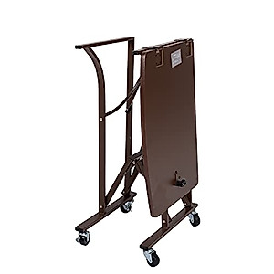 Origami RDP-01-VBW Folding Computer Desk for Office Study Students Bedroom Home Gaming and Craft | Space Saving Foldable Design, Fits Laptop, Collapsible, No Assembly Required, Small, Vintage Bronze