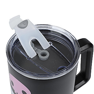 Bioworld Kuromi 40 Oz. Stainless Steel Tumbler With Leak-Proof Lid