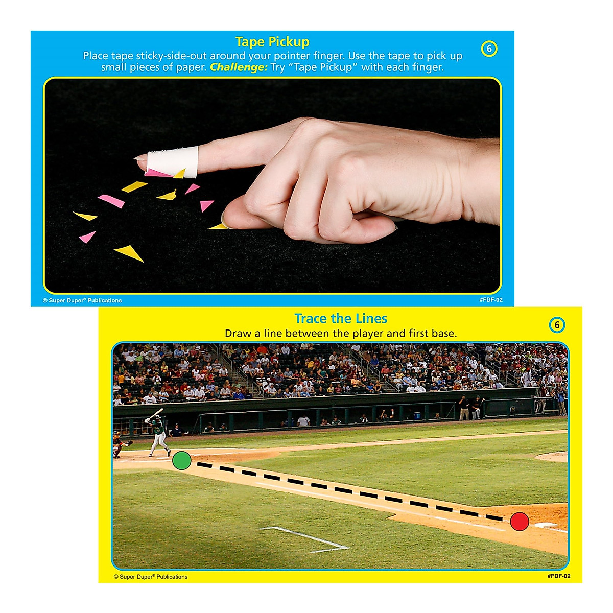 Super Duper Publications | Photo Fine Motor Activities Fun Deck Flash Cards | Educational Learning Resource for Children