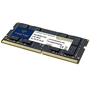 Timetec 32GB KIT(2x16GB) DDR4 2133MHz PC4-17000 Non-ECC Unbuffered 1.2V CL15 2Rx8 Dual Rank 260 Pin SODIMM Laptop Notebook PC Computer Memory RAM Module Upgrade (32GB KIT(2x16GB))