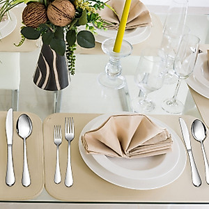 LIANYU 30 Piece Flatware Silverware Set for 6, Stainless Steel Cutlery Eating Utensils, Mirror Finished, Dishwasher Safe