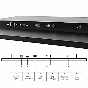 elecsung 22 inch Touchscreen Smart Mirror TV for Bathroom IP66 Waterproof Television with Integrated HDTV(ATSC) Tuner Full HD 1080P with Wi-Fi