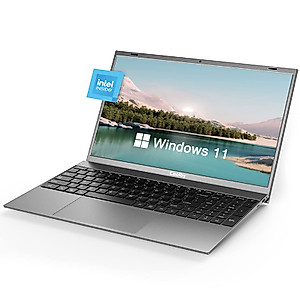 Coolby 2023 Windows 11 Laptop, 15.6 inch 1920x1080 IPS Display, 12GB DDR4 RAM / 256GB SSD Laptop Computers, Intel J4125 Quad-Core Processor Notebook PC, Support 2.4G/5G Hz WiFi, BT, Full Size Keyboard