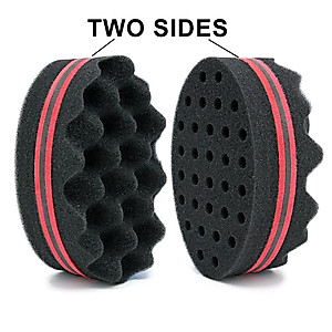 4 Pcs Varied Small Hair Twist Sponge Brush For Dreads Locking Twist Afro Curl Coil Wave Hair Care Tool (Blend)