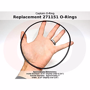 Captain O-Ring – Replacement 271151 O-Ring for Pentair HiFlow 2 Inch Top/Side Mount Multiport Valve (2 Pack)
