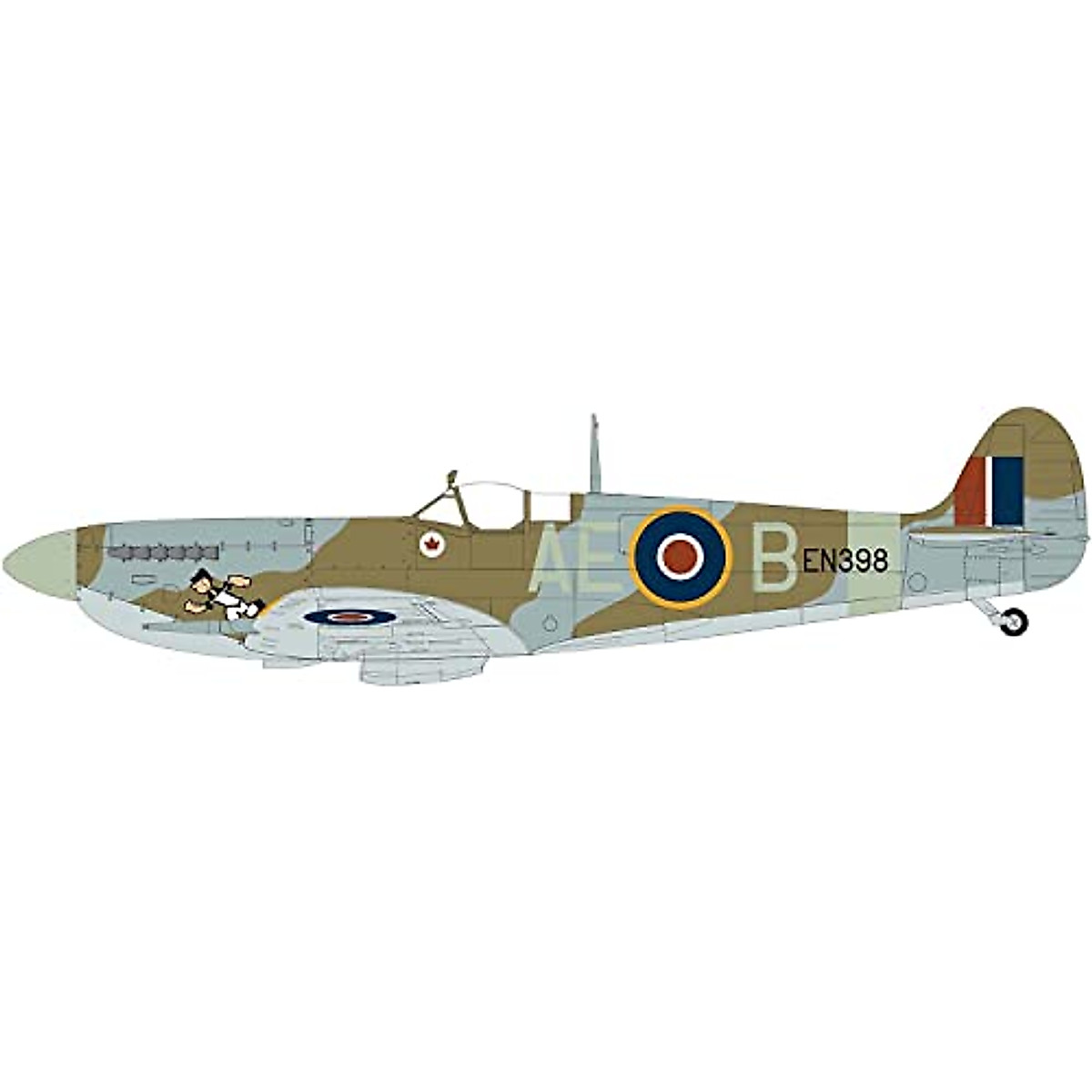 Airfix Supermarine Spitfire MK IXc 1:24 WWII Military Aviation Plastic Model Kit A17001