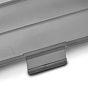 madesmart Junk Drawer Organizer Ultimate Tray-CARBON COLLECTION Multi-Purpose, Portable Top Case & Lidded Bins, Non-Slip Feet & BPA-Free, Large