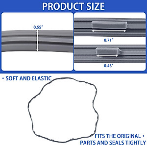 DC62-00344A Dryer Front Panel Air Seal Compatible With Samsung Dryer Some Models Fit for DV48H7400GW DV400GWHDWR, Replacement For 3992255 AP5916629 PS4276050 EAP4276050