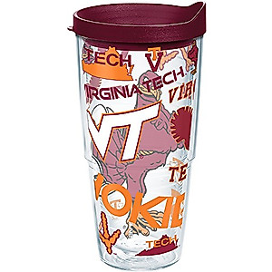 Tervis Virginia Tech University Hokies Made in USA Double Walled Insulated Tumbler, 1 Count (Pack of 1), Maroon