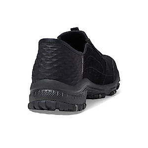 Skechers Women's Hillcrest Sunapee, Black Suede Lycra Trim, 5