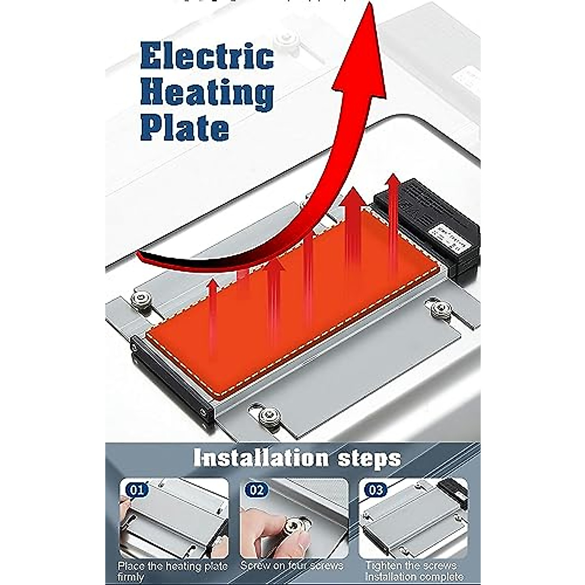 Chafing Dishes Food Warmers, Buffet Server Hot Trays in Stainless Steel, Electric Plate Warmer for Catering Buffet, Hot Plates for Keeping Food Warm (9l 1/2size)