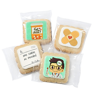 Get Well Soon Gift Cookies Basket Box 4 PACK For Kids and Adults After Surgery Care Package Feel Better Sick | Nut Free | Kosher